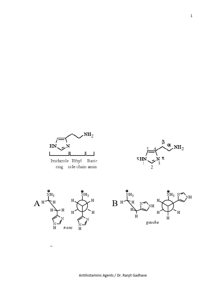 ANTIHISTAMINIC AGENTS | PDF | Allergy | Amine