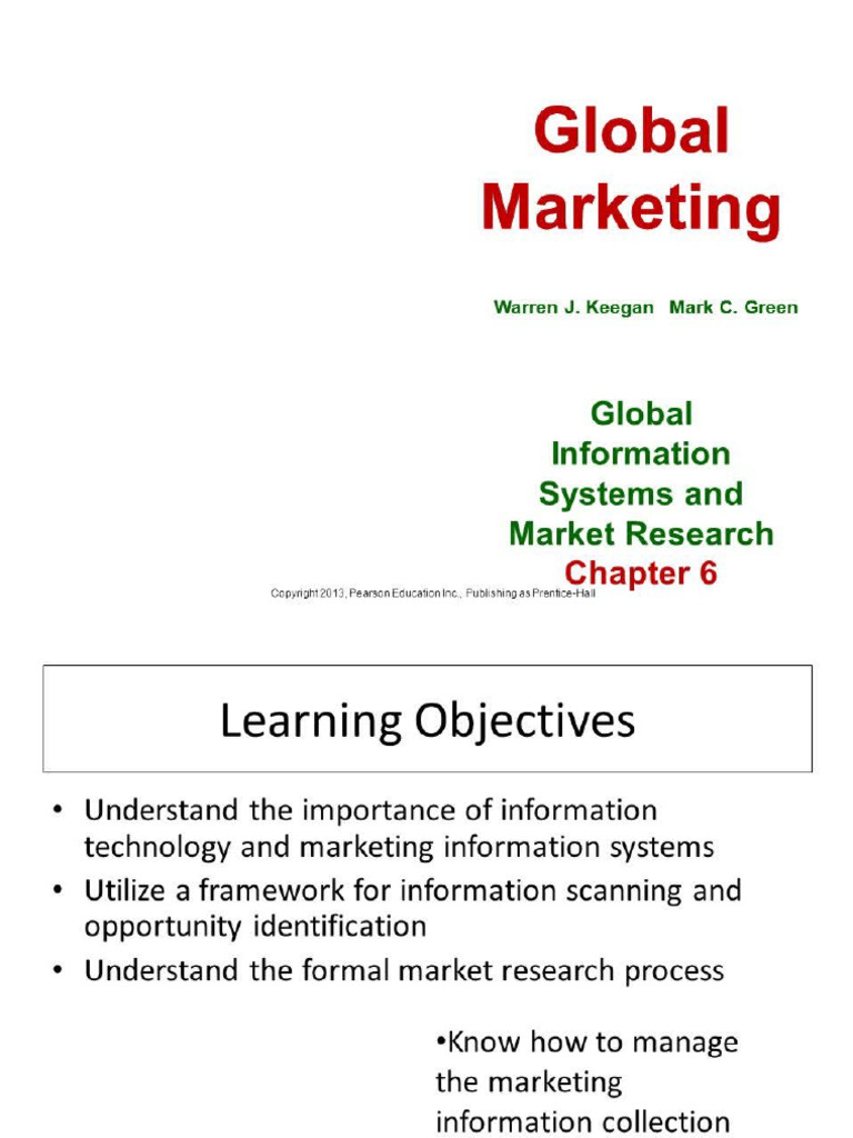 Pertemuan 6. Global Information Systems and Market Research | PDF