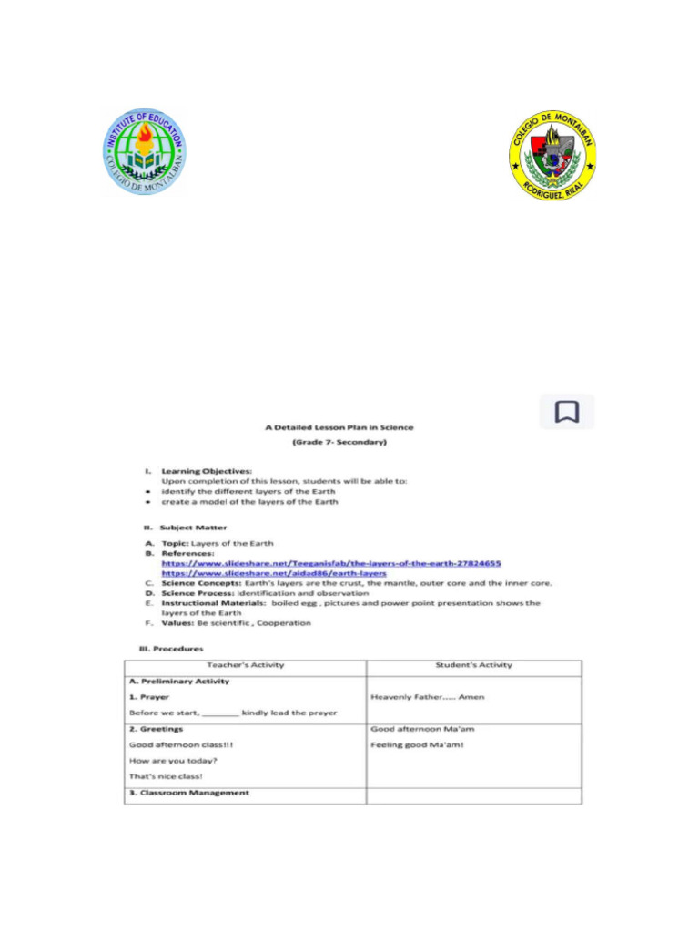 Written Report. g5 Elebio | PDF | Teachers | Lesson Plan
