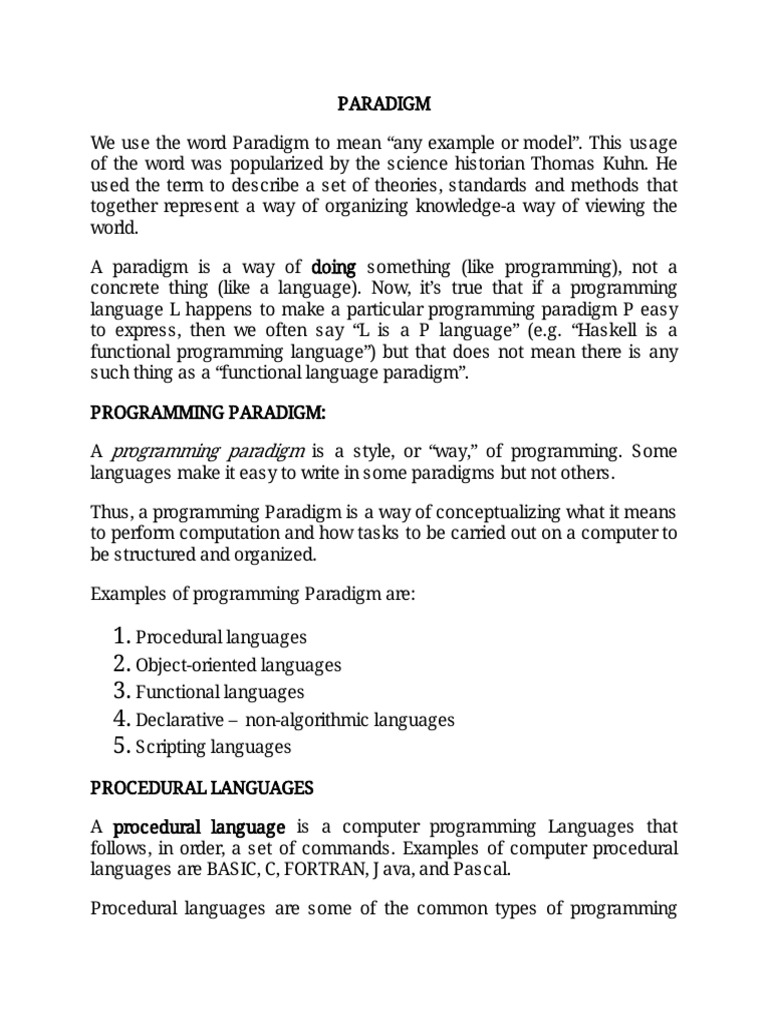 CSC 309 Paradigm | PDF | Computer Programming | Software Engineering