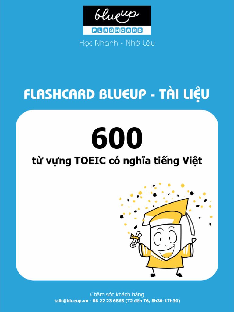 600 Từ Vựng Có Nghĩa Tiếng Việt - Flashcard Blueup | PDF