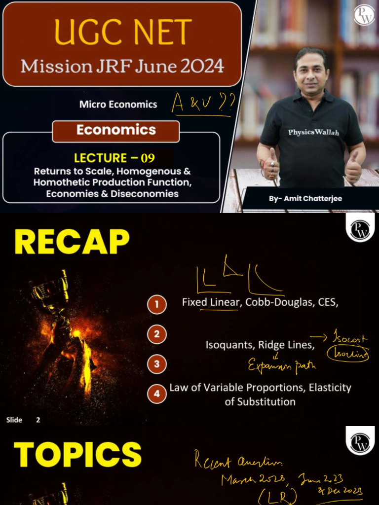 Micro Economics 09 - Class Notes - Mission JRF June 2024 - Economics | PDF