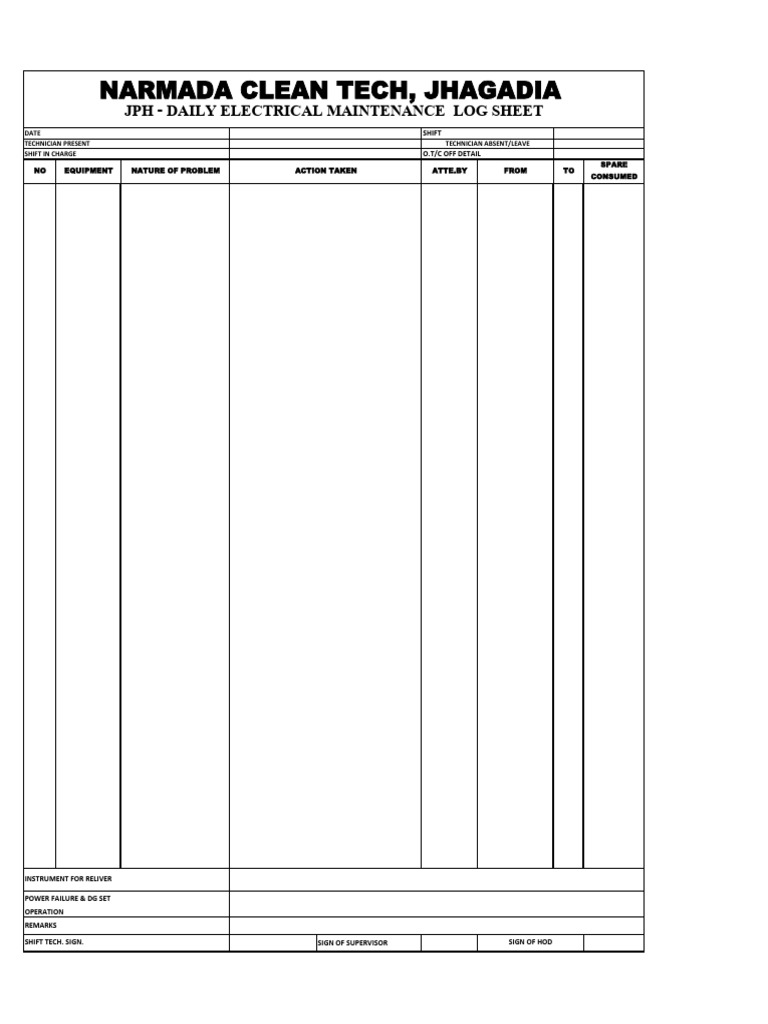 Daily Electrician Report | PDF | Technology & Engineering