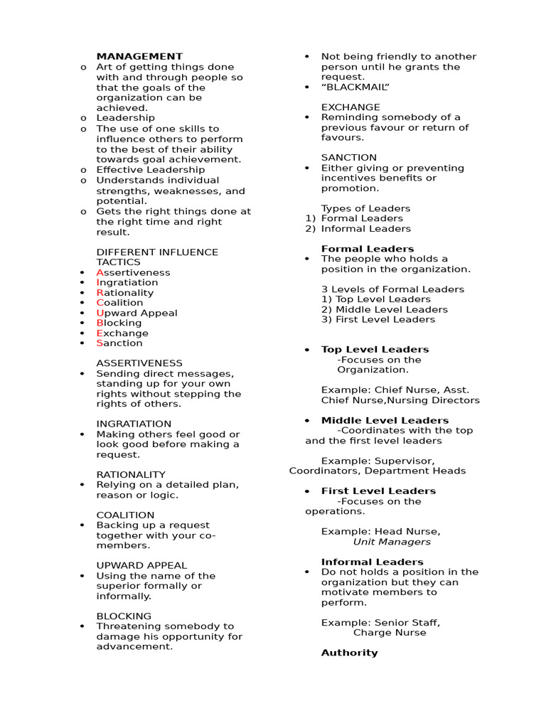 Leadership and Management Strategies | PDF | Power (Social And ...