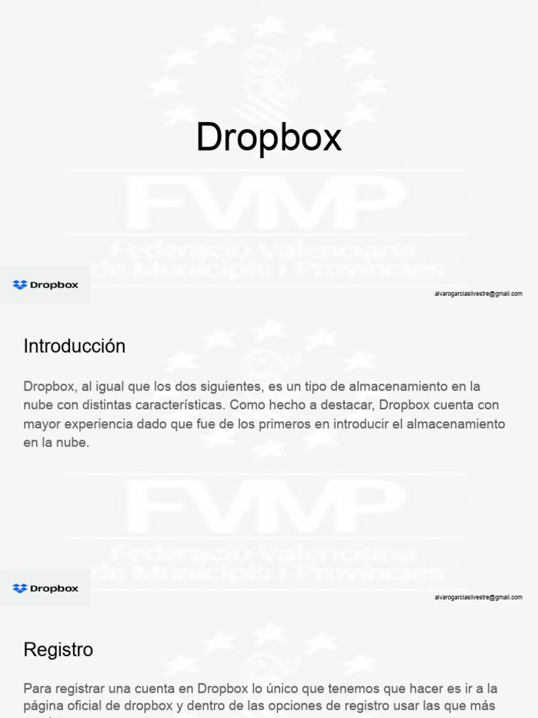 Tema 3.2 Dropbox | PDF | Archivo de computadora | Informática