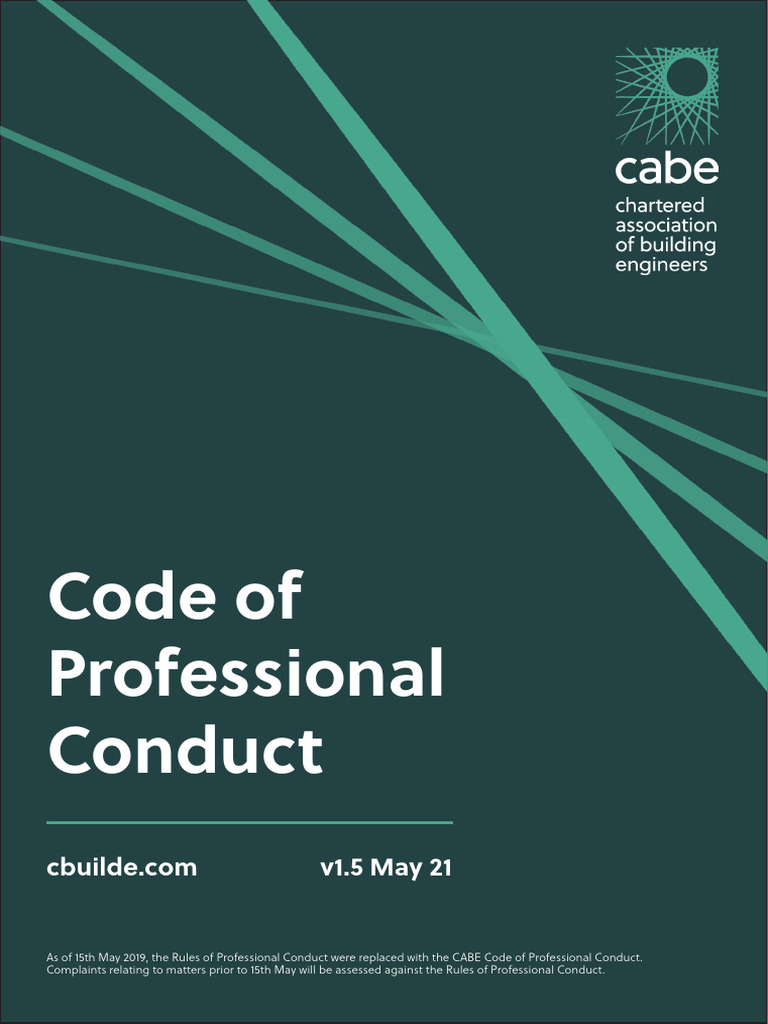 Code of Professional Conduct | PDF | Bankruptcy | Justice