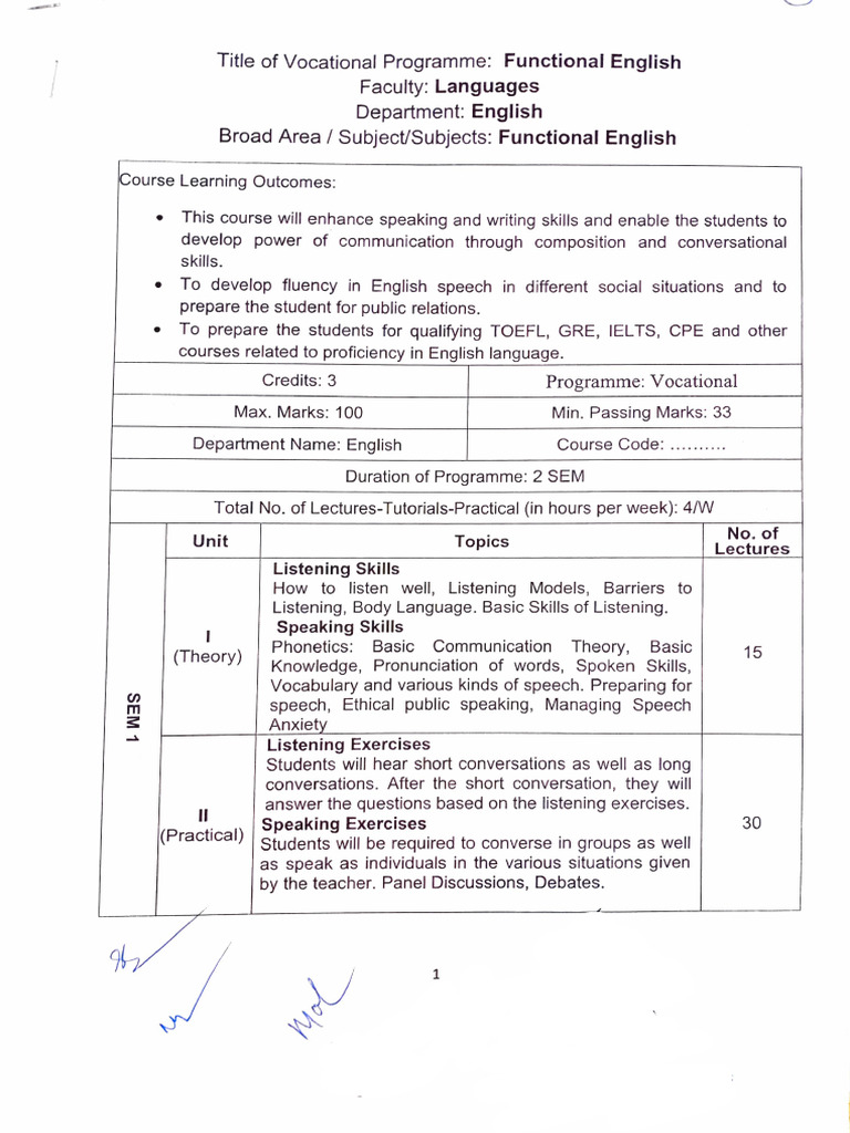 Functional English | PDF