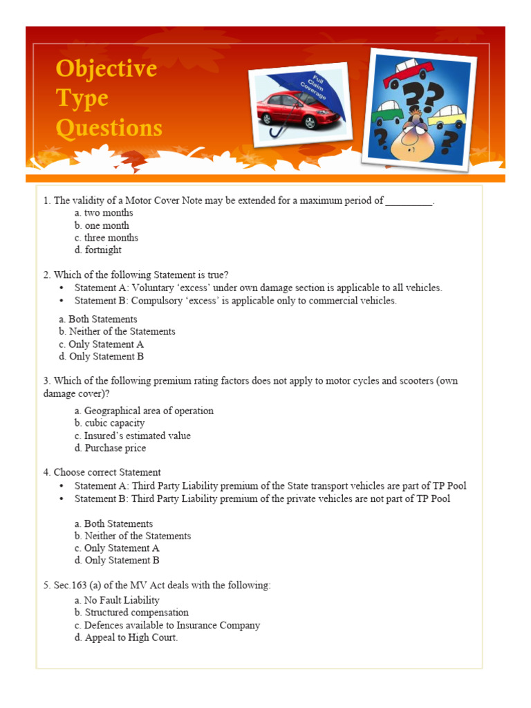 Motor Insurance Pdf Insurance Liability Insurance