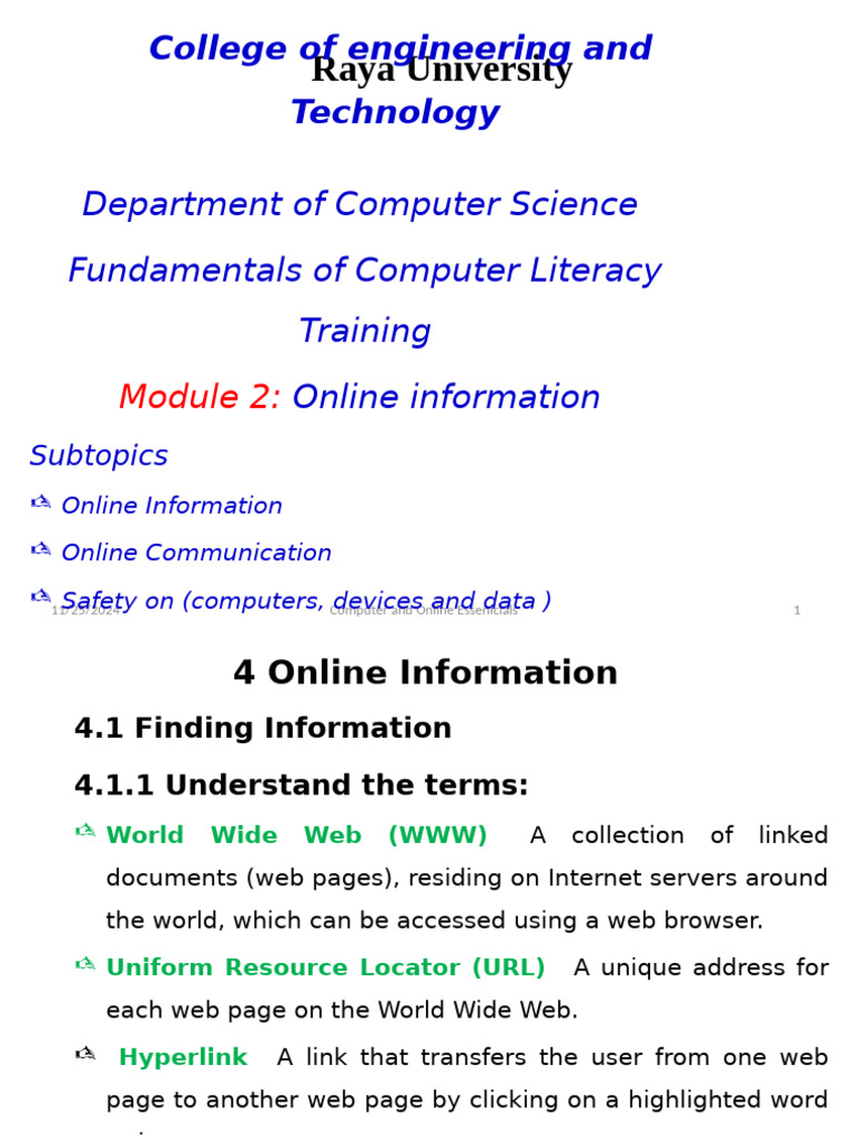Module 3 | PDF | World Wide Web | Internet & Web