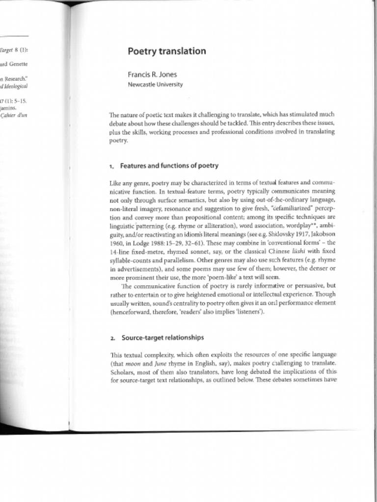 Gambier - Poetry Translation | PDF