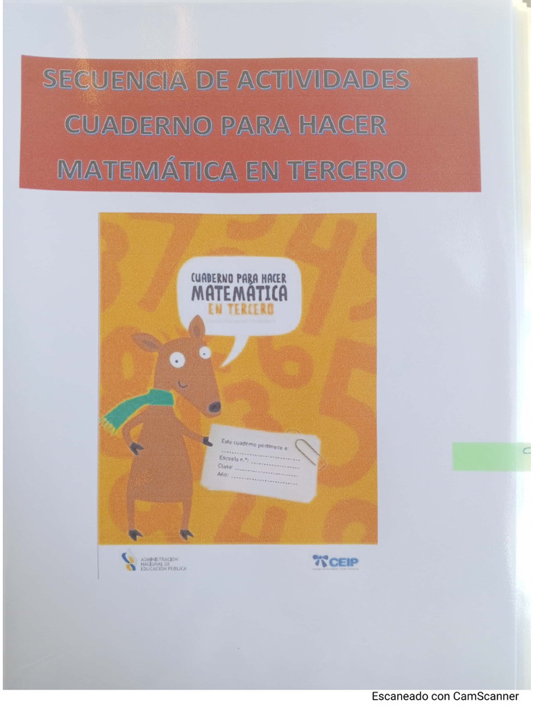 Secuencia 3ero Cle, Matemáticas | PDF