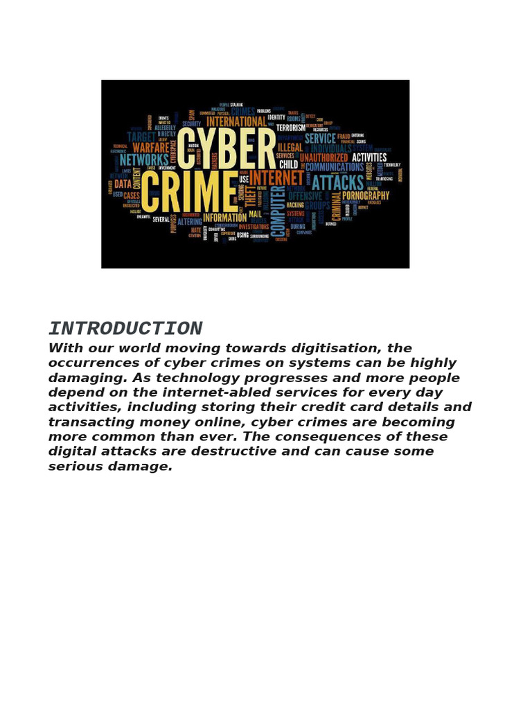 Cyber Crime PDF | PDF | Cybercrime | Security