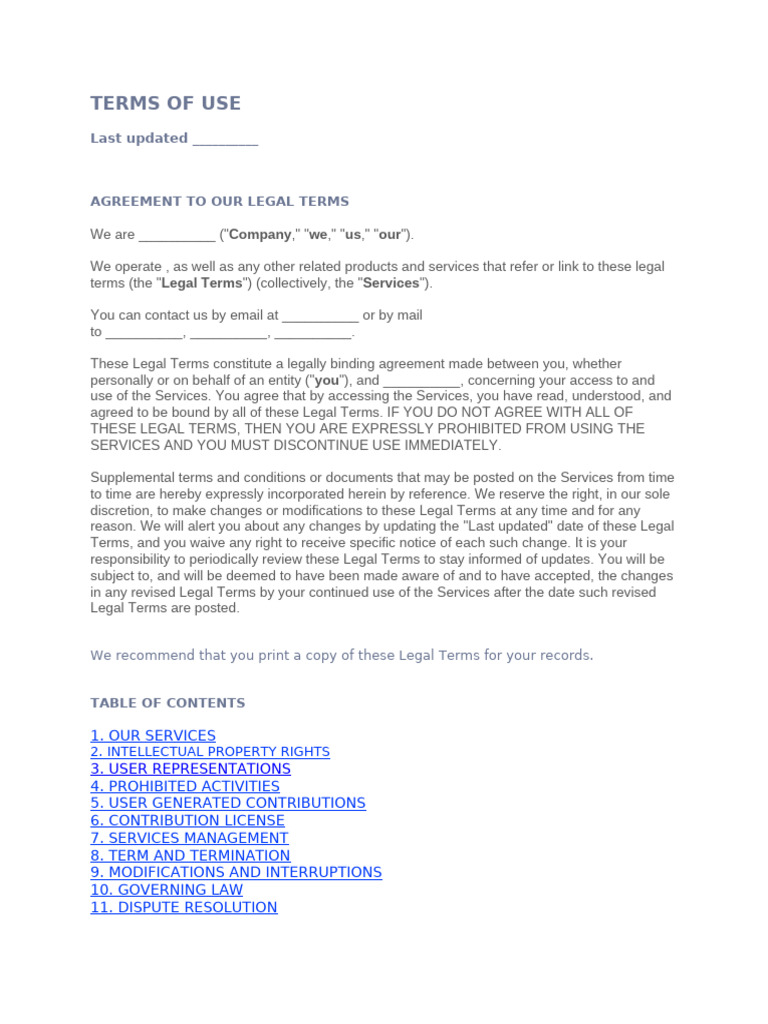 Terms of Use | PDF | Arbitration | Indemnity