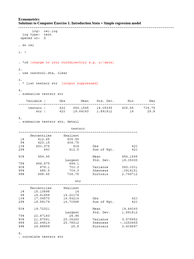 CE1sol | PDF | Errors And Residuals | Coefficient Of Determination