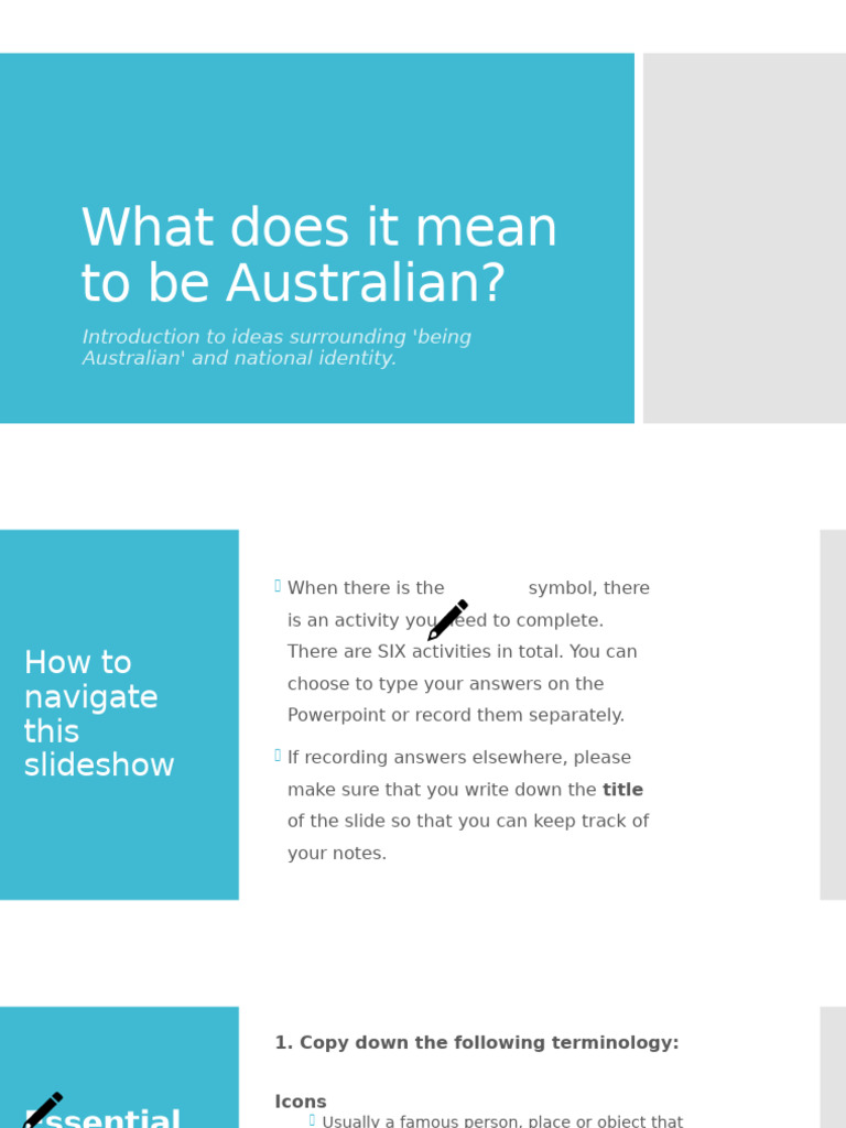 Intro Australian National Identity - 2024 | PDF