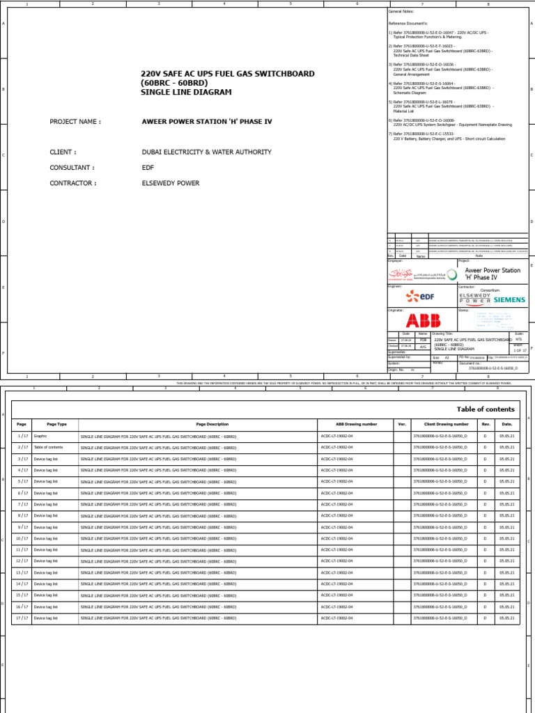 220V UPS Fuel Gas Switchboard Diagram | PDF | Electrical Equipment ...