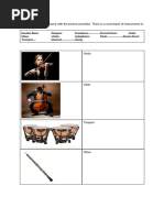 Musical Instruments List PDF | PDF | Musical Instruments | Woodwind ...