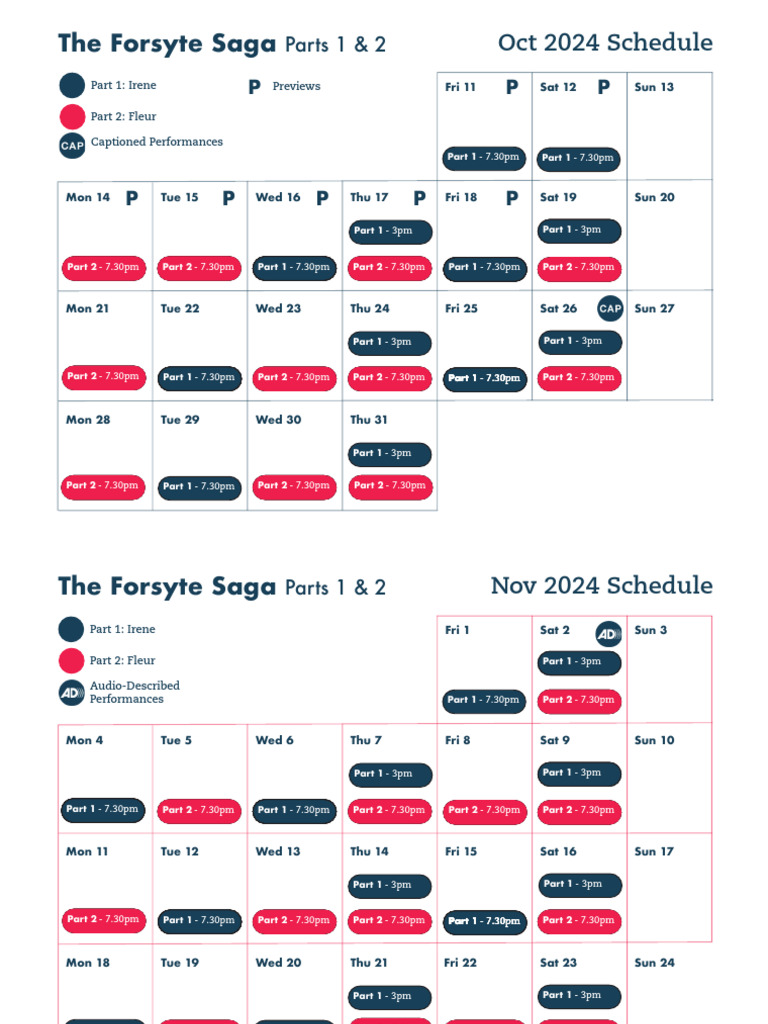 The Forsyte Saga Parts 1 2 Schedule | PDF | The Forsyte Saga | Period ...