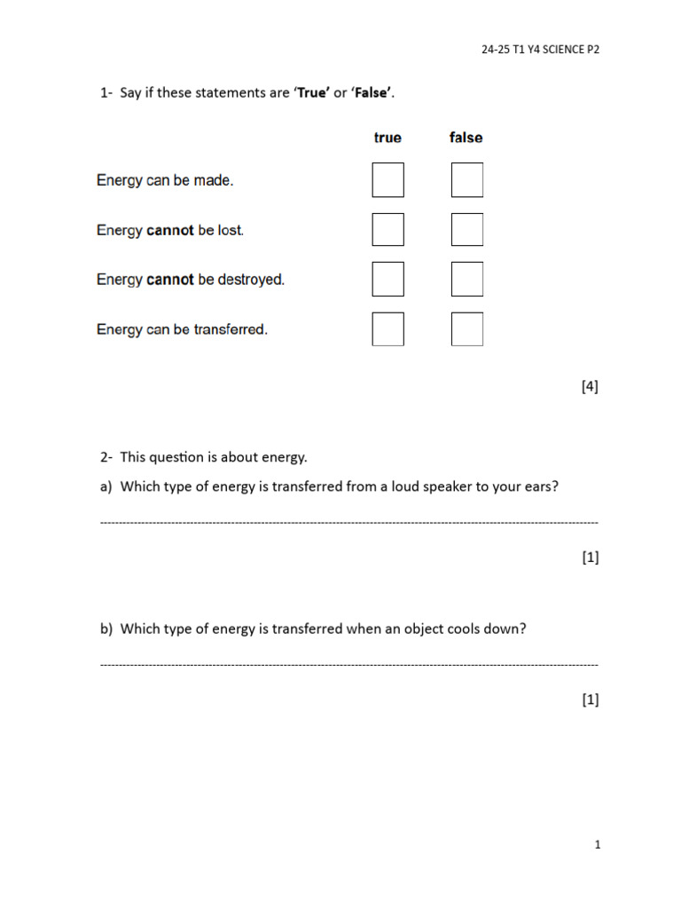 Y4 end of term assessment | PDF