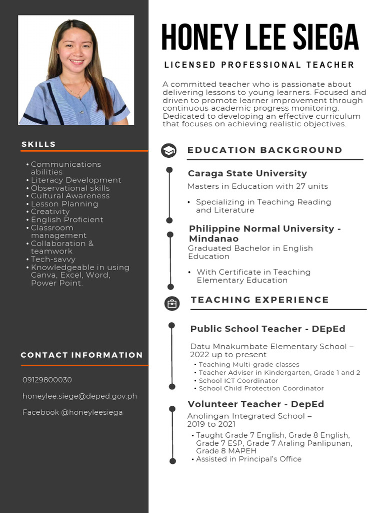 SIEGA, Honey Lee L. - RESUME | PDF | Wellness