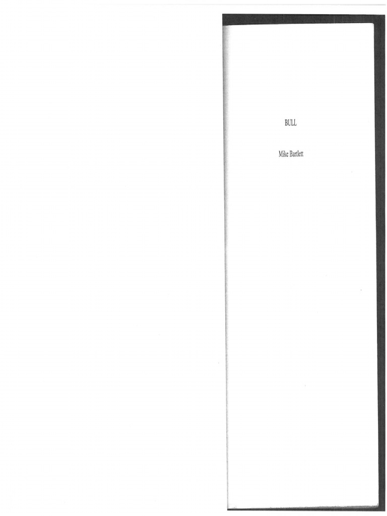 Bull - Mike Bartlett | PDF