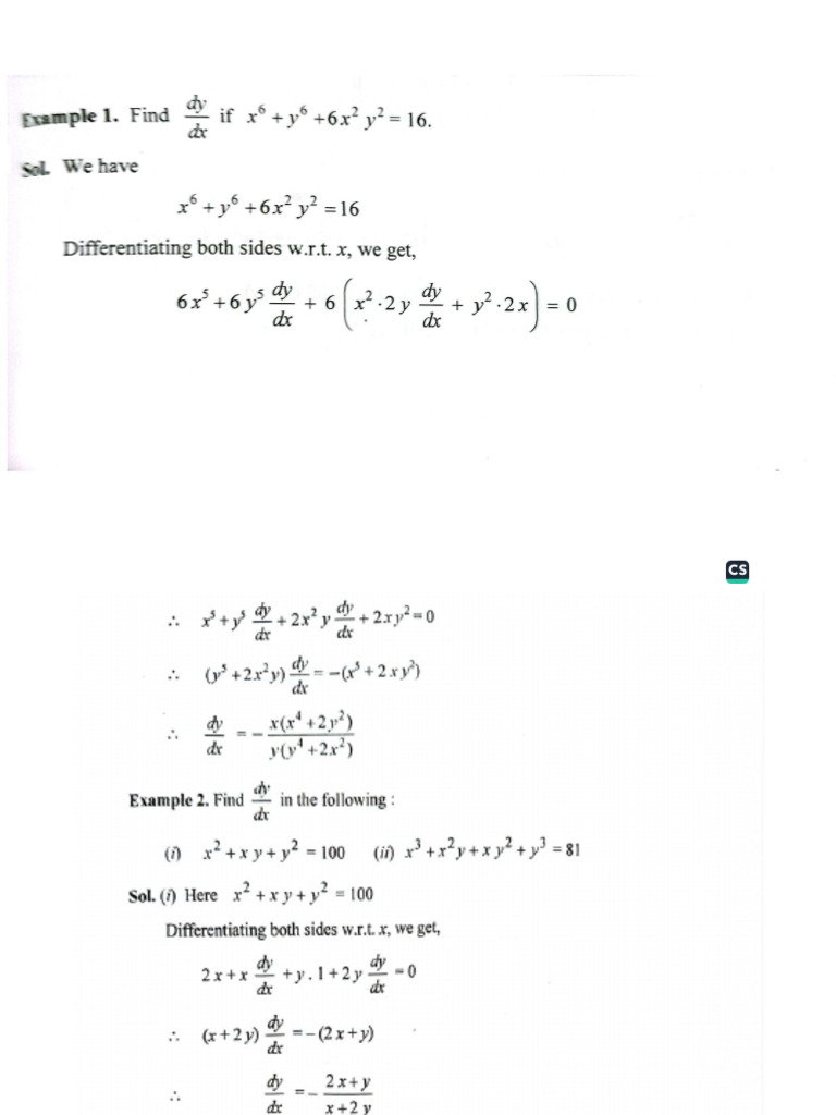 Derivative Practice Qs - 1 | PDF
