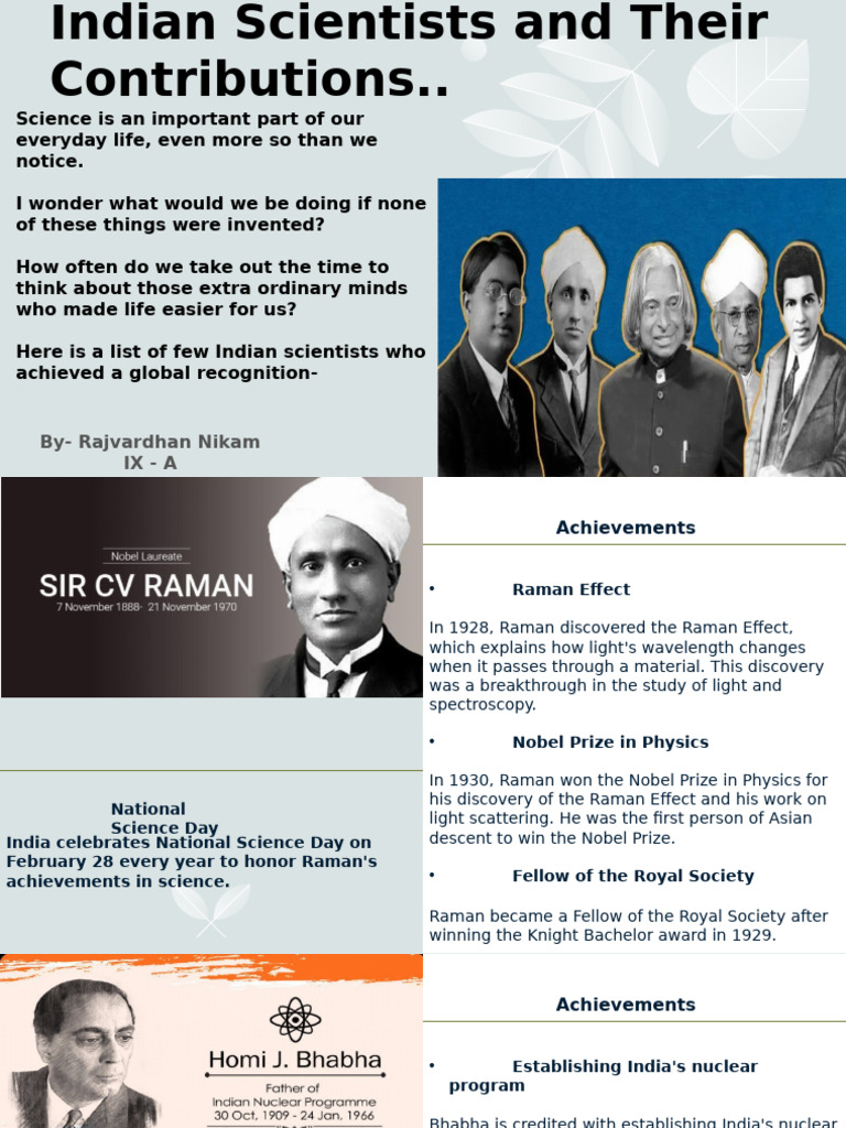 Contributions of Indian Scientists | PDF | Mathematics