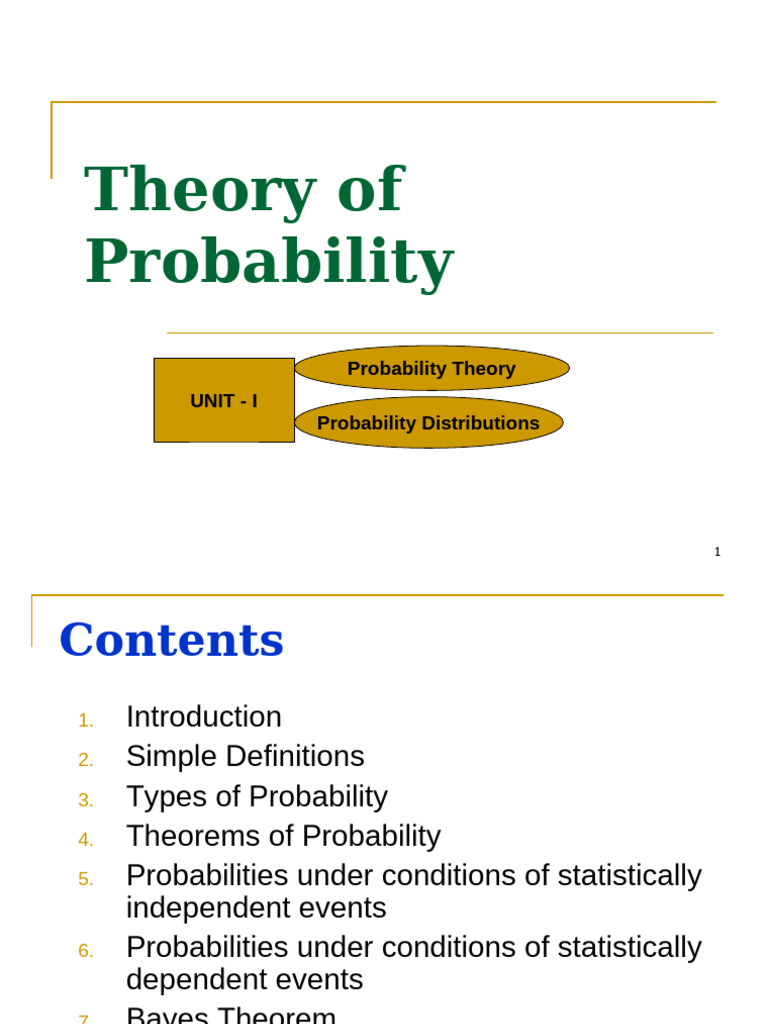 Probability | PDF | Probability | Probability Theory