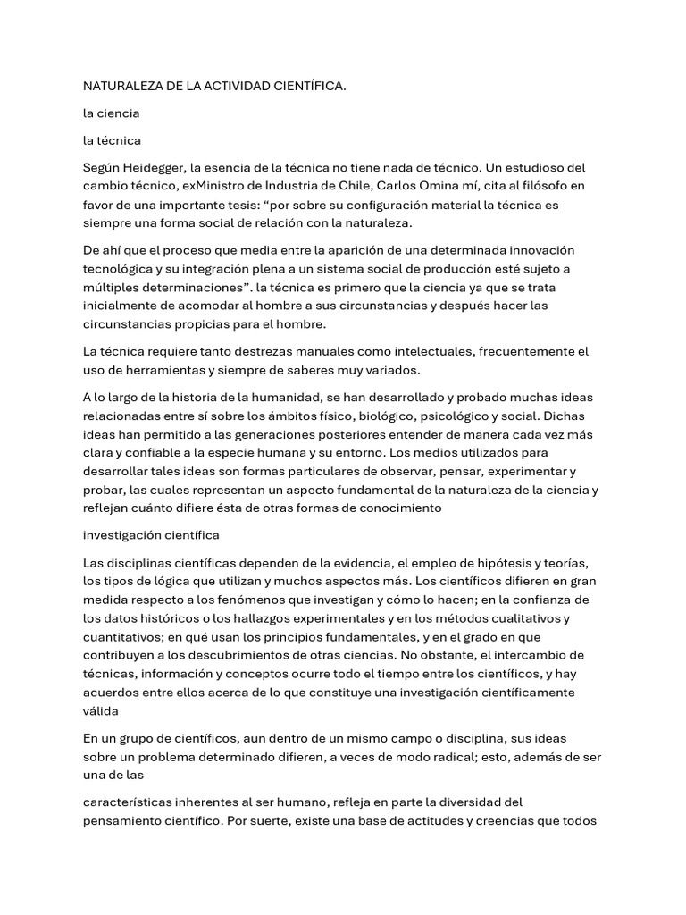 Naturaleza de La Actividad Cientifica | PDF | Plantas | Vector Euclidiano