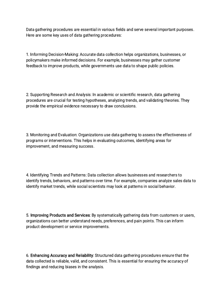 Data Gathering-WPS Office | PDF | Data Collection | Forecasting