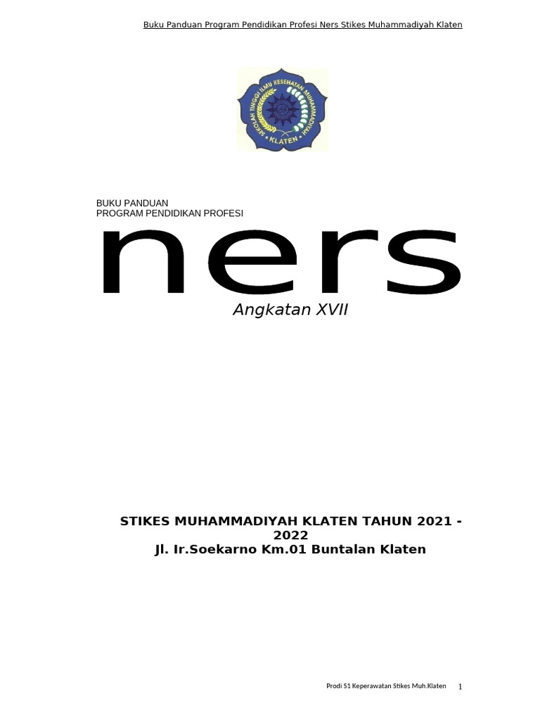 Panduan Umum Program Profesi Ners | PDF