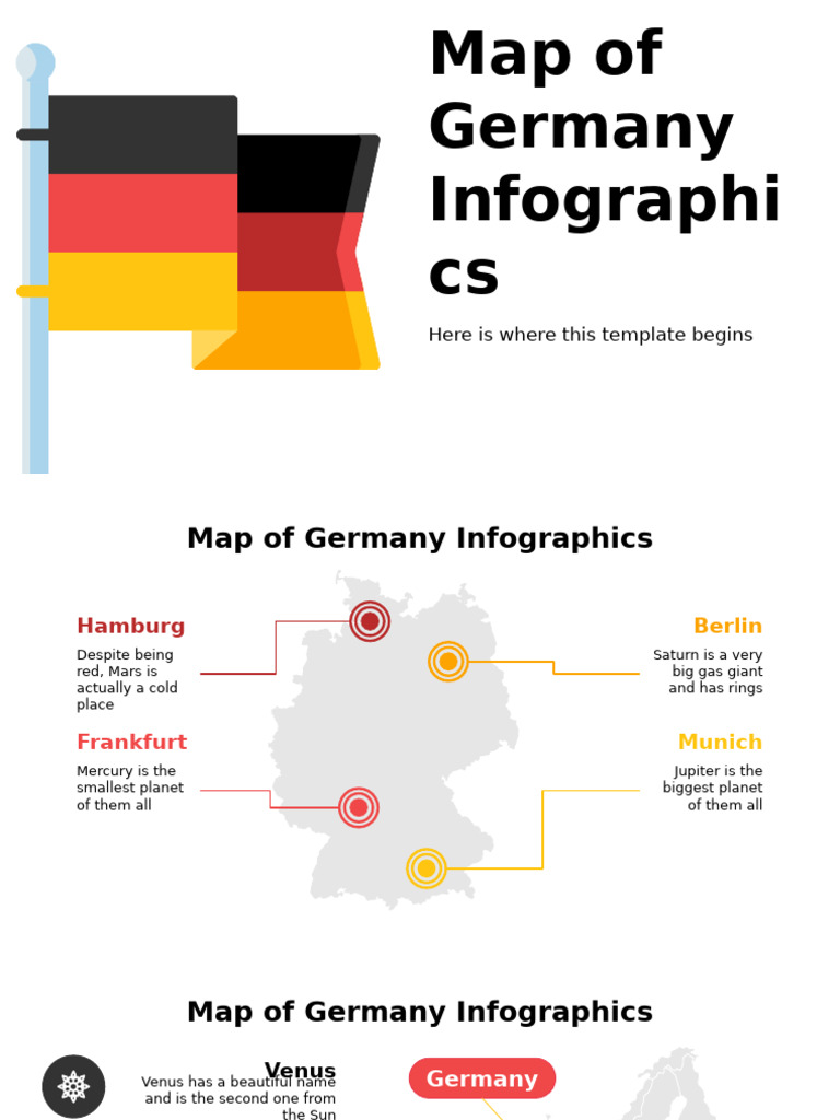 Map of Germany Infographics by Slidesgo | PDF | Planets | Sun