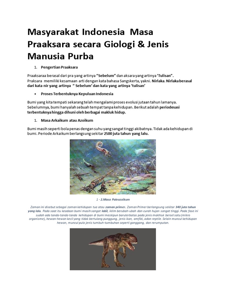 Sejarah Geologi dan Manusia Purba | PDF | Agama & Spiritualitas