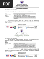 DepEd Standard Format and Templates For Certificates | PDF | Typefaces ...