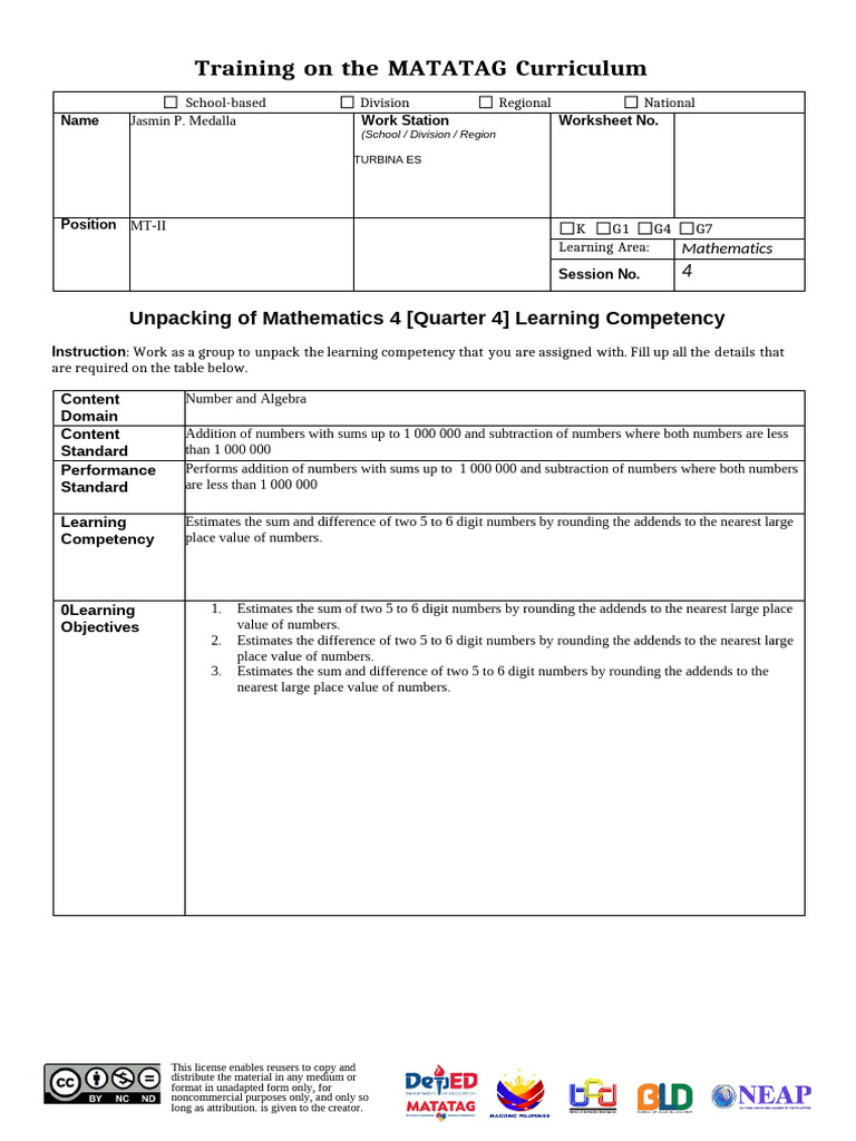 Quarter 1 Unpacked L12 | PDF