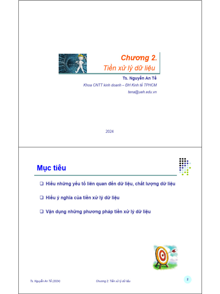 Data Mining.2024.Ch2 - Tien Xu Ly Du Lieu | PDF