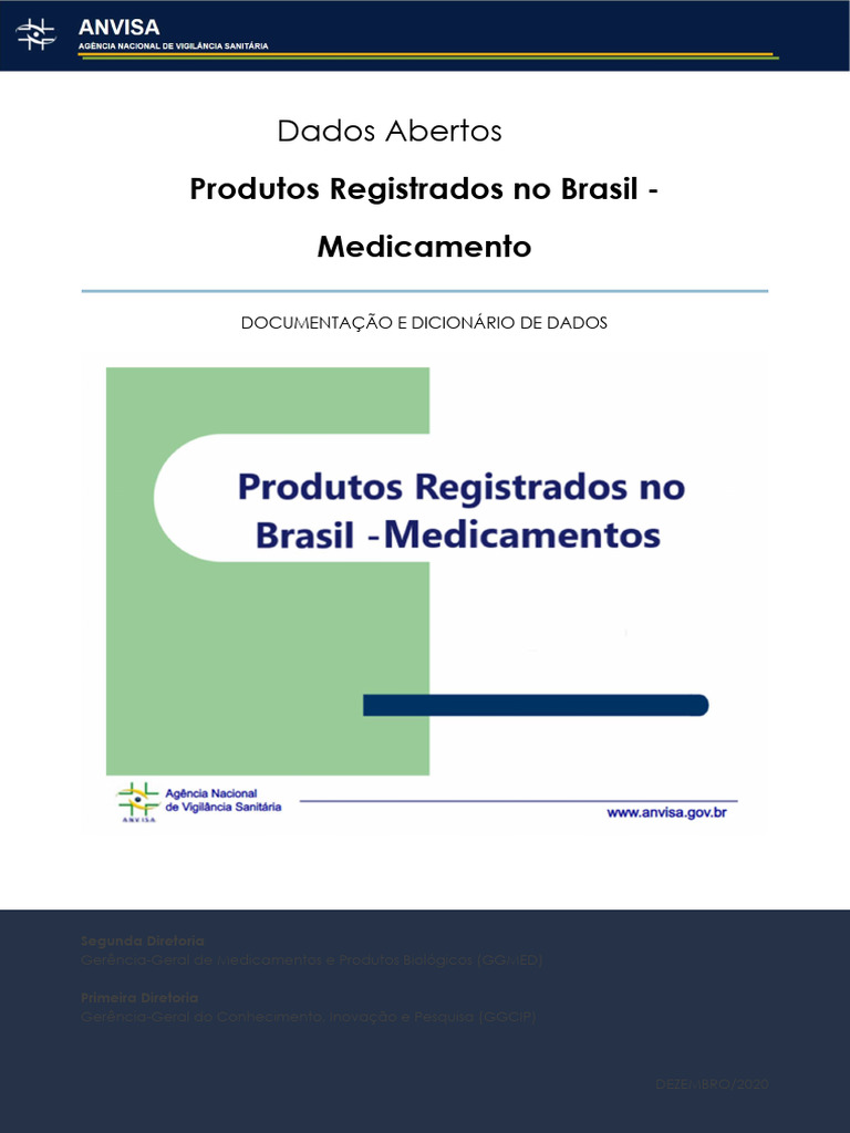 Documentacao e Dicionario de Dados Registros Validos Medicamento V1 | PDF | Direito | Autoajuda