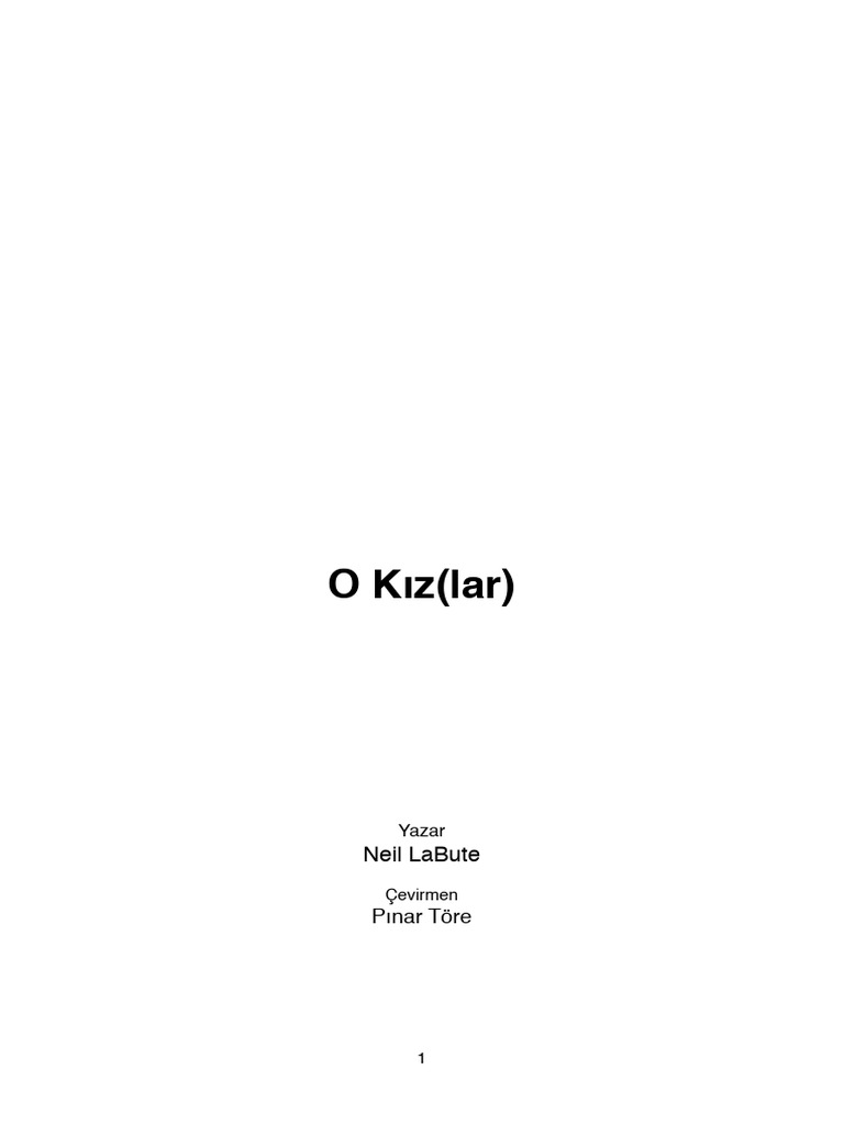 O Kız (Lar) PDF | PDF