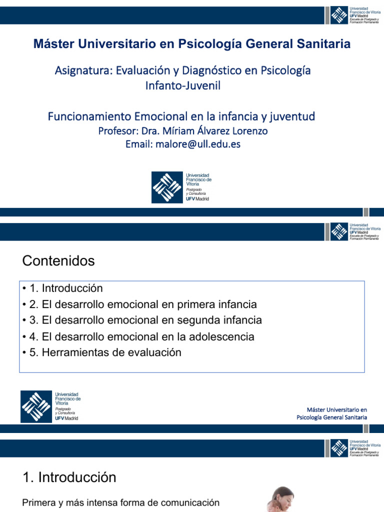 Tema Funcionamiento Emocional - Evaluación | PDF | Las emociones | Teoría de apego