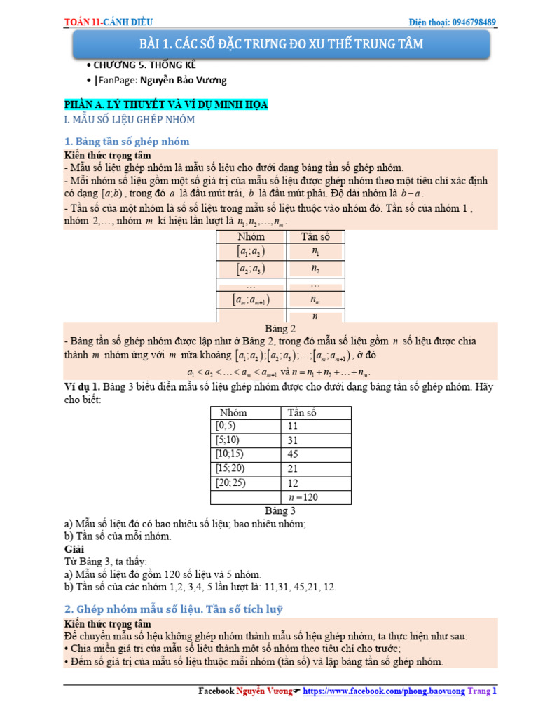 Bai-1-Cac So Dac Trung Xu The Trung Tam - DA - TL 2 | PDF