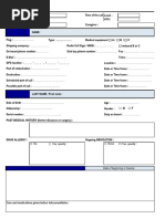 Sample Opqrst Form | PDF