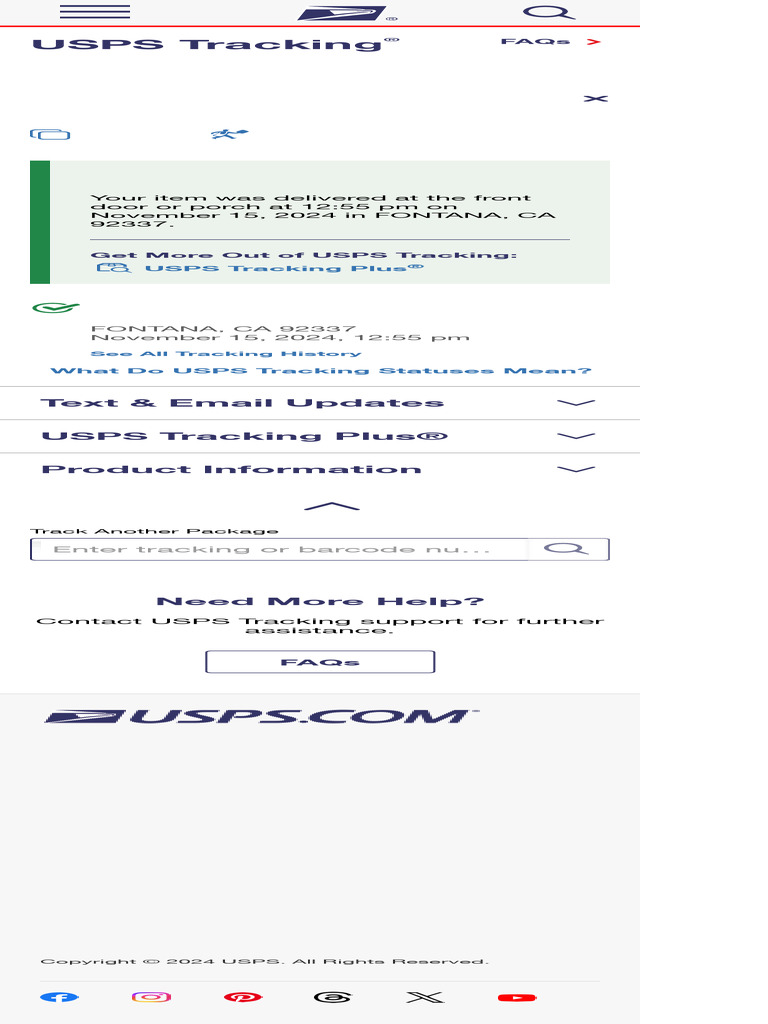 USPS Tracking® Results | PDF | Freedom Of Expression Law | Copyright Law