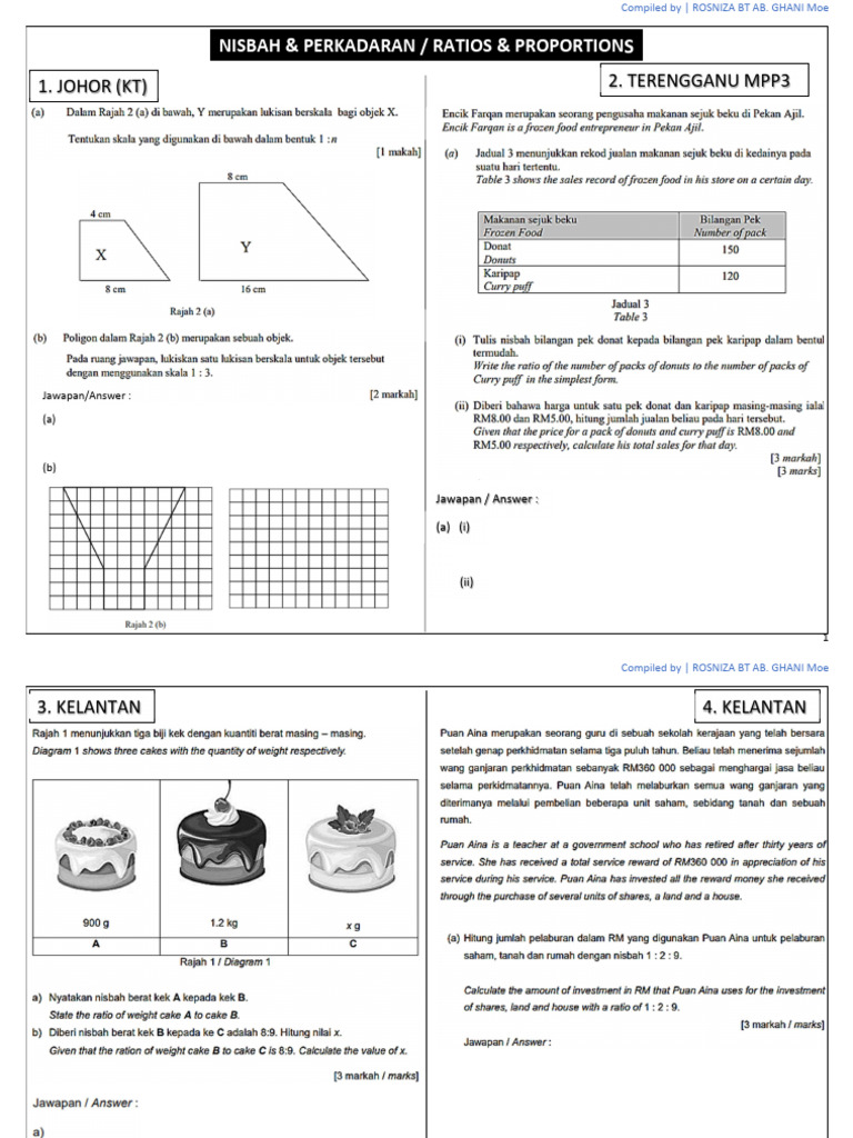 Nisbah & Perkadaran (Ratios & Proportions) 2023 | PDF