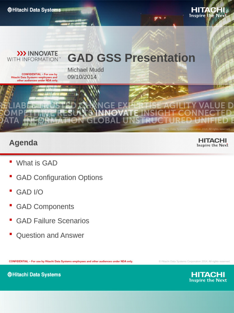 GAD Technical Presentation Day 1 | PDF | Server (Computing) | Computer Cluster