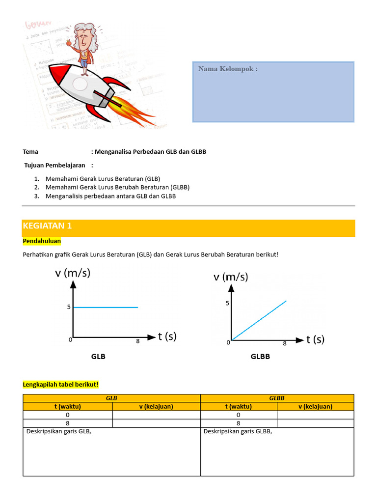 Lkpd Analisis Glb Dan Glbb Pdf Teknologi Rekayasa