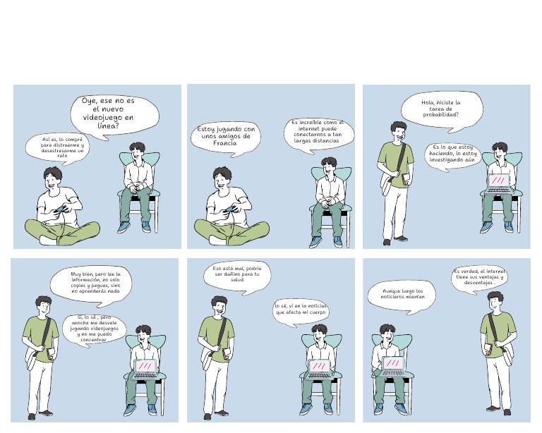 Everyday Math Visual Language Arts Comic Strip in Colorful Illustrative ...