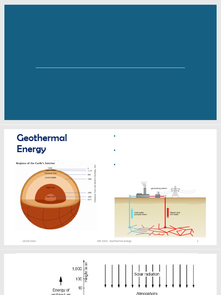 Geothermal Energy Overview and Applications | PDF | Geothermal Energy ...