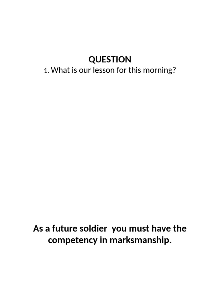 Marksmanship Training.1 | PDF | Shooting | Trigger (Firearms)