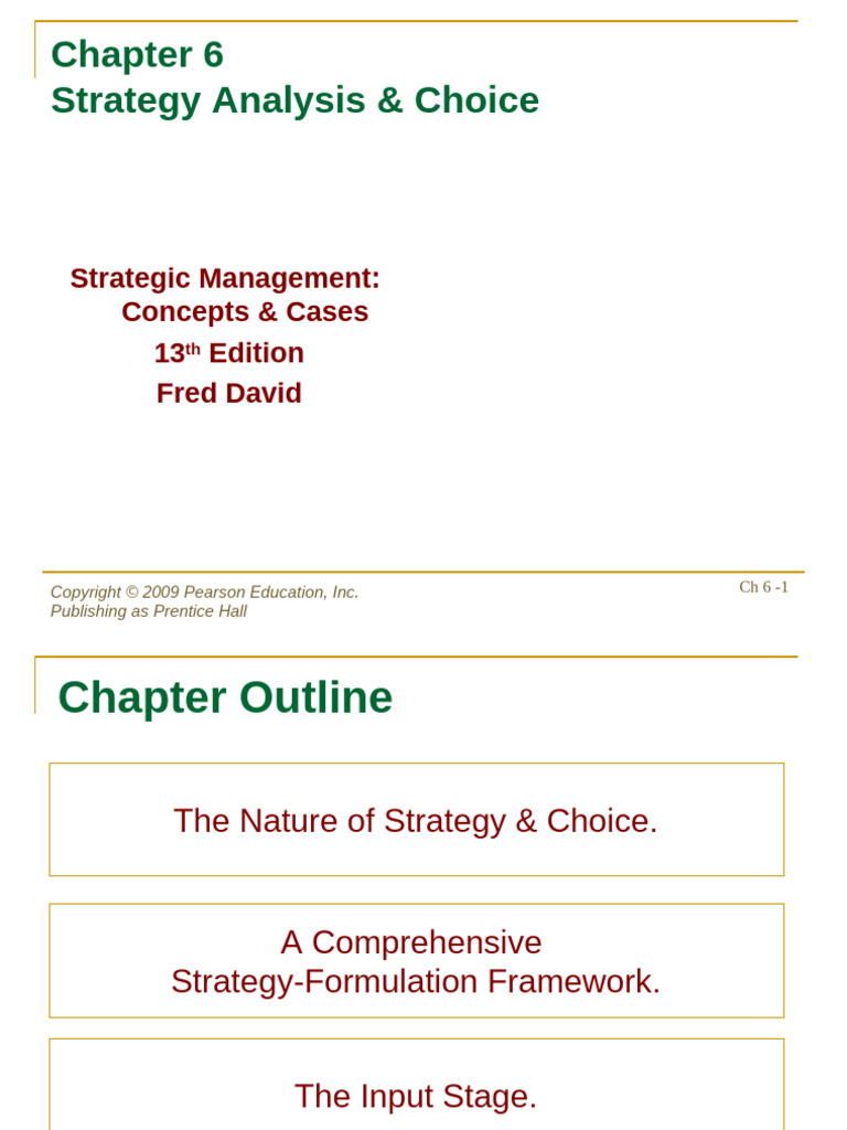 Chapter6-Strategic.-Analysis New | PDF | Swot Analysis | Cartesian ...