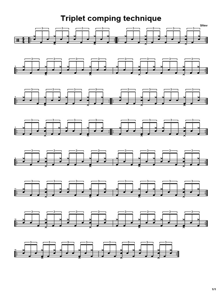 Triplet Comping Technique | PDF